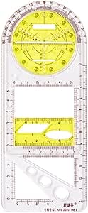 Amazon.com: MYJIO Multifunctional Geometric Ruler, Architecture Drawing ...