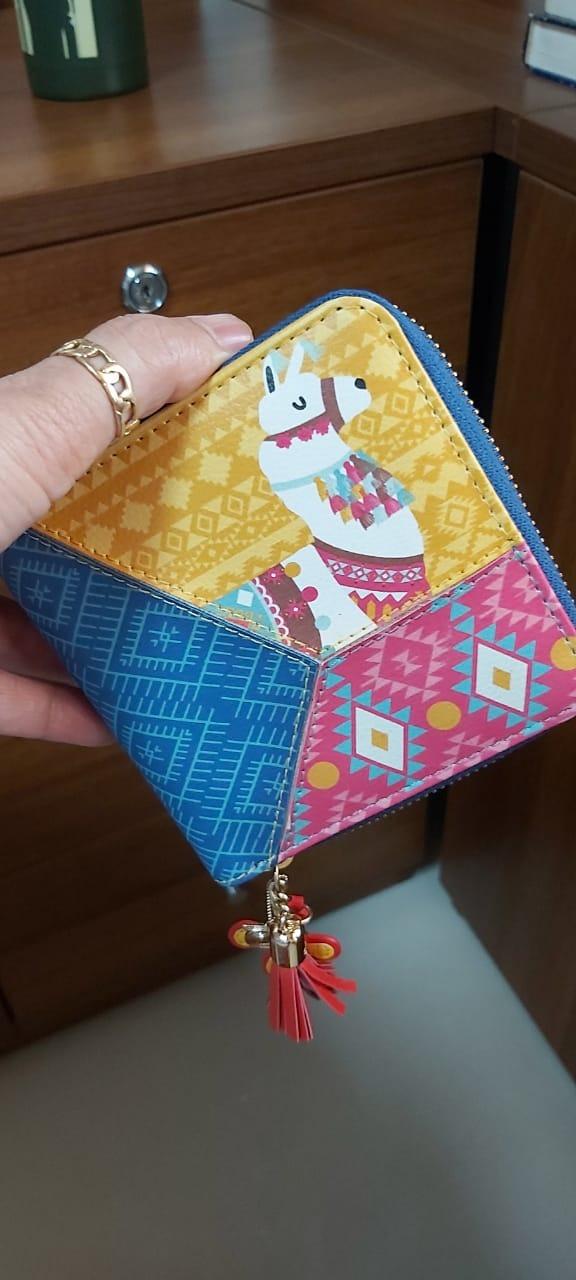 Buy Chumbak Women's Mini Wallet |Paisley Llama Collection | Vegan ...