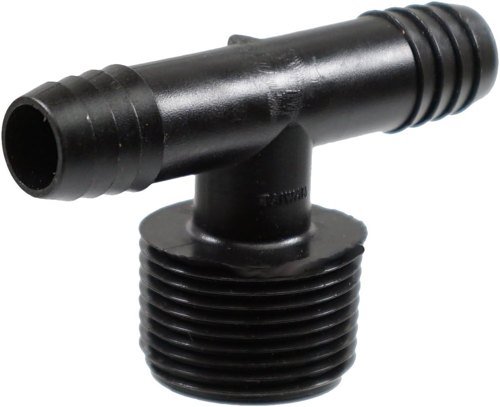Amazon.com : GlobalSwing Pipe x MPT Tee Adapter - Barb Size : 1/2 ...