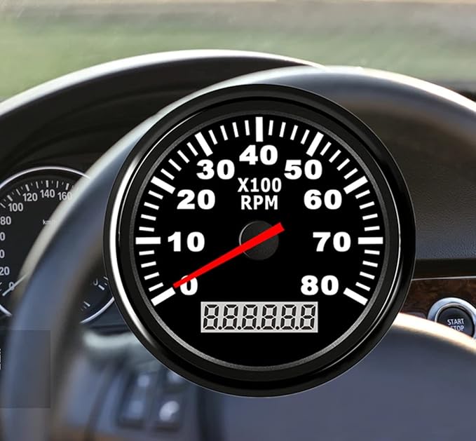 Amazon.com: 85MM Boat RPM Tachometer Outboard 0-8000RPM Tacho Meter ...
