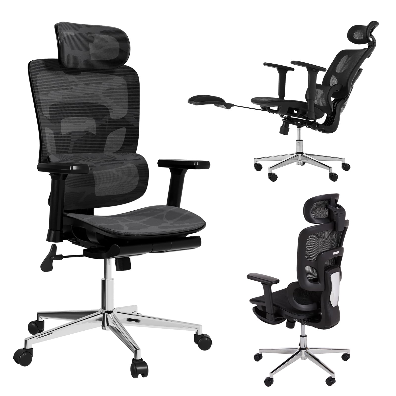 Snapklik.com : Novilla Ergonomic Office Chair - Adjustable Headrest ...