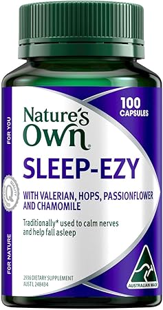 Nature's Own Sleep Ezy Capsules 100 - Herbal Sleeping supplement with ...