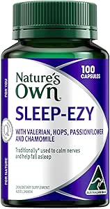 Nature's Own Sleep Ezy Capsules 100 - Herbal Sleeping supplement with ...