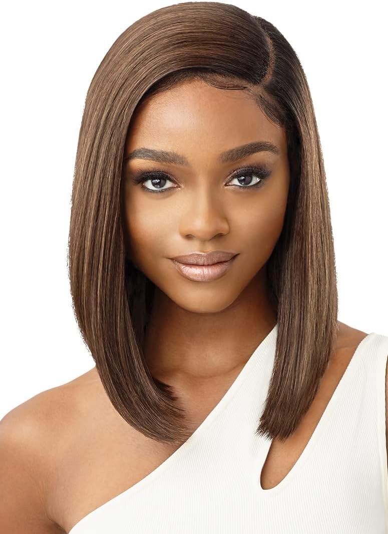 Amazon.com : Outre Lace Front Wig Sleeklay Part NYLA HT (DRFF2/GINGER ...