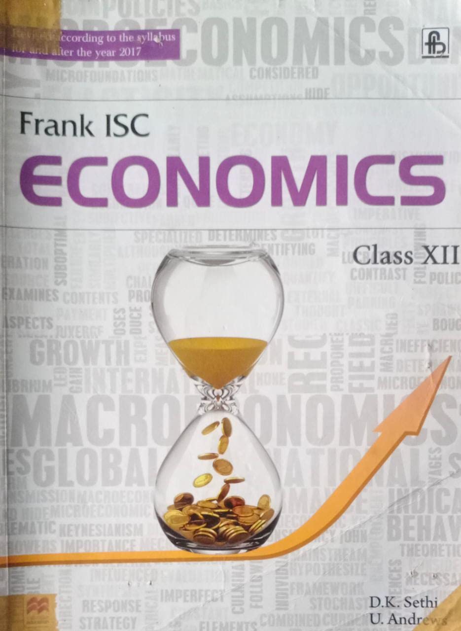 Frank ISC Economics Class 12 By DK Seth Second Hand & Used Book (S ...