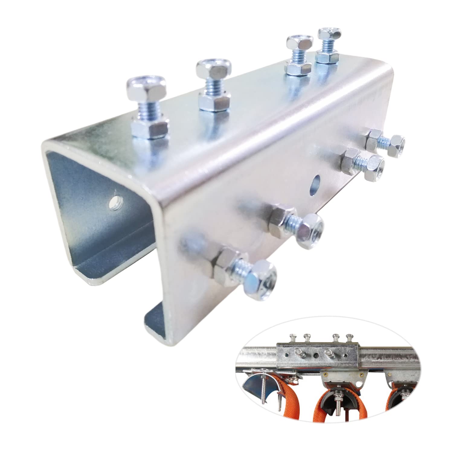 2 Pcs Strut Channel Connector, U Shaped Strut Connector Bracket Splice ...