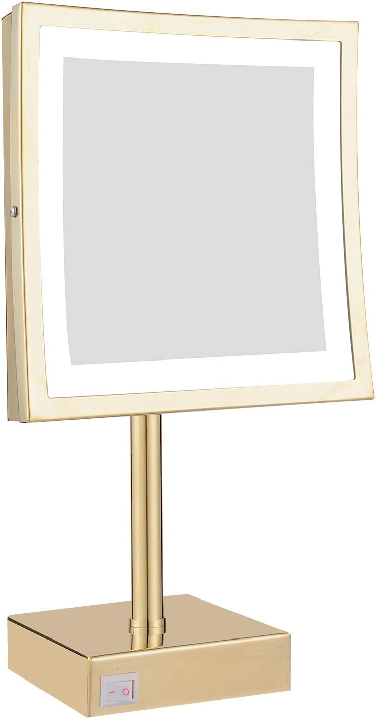 Amazon.com - DOWRY Tabletop LED Lighted 5X Magnifying Makeup Mirror ...