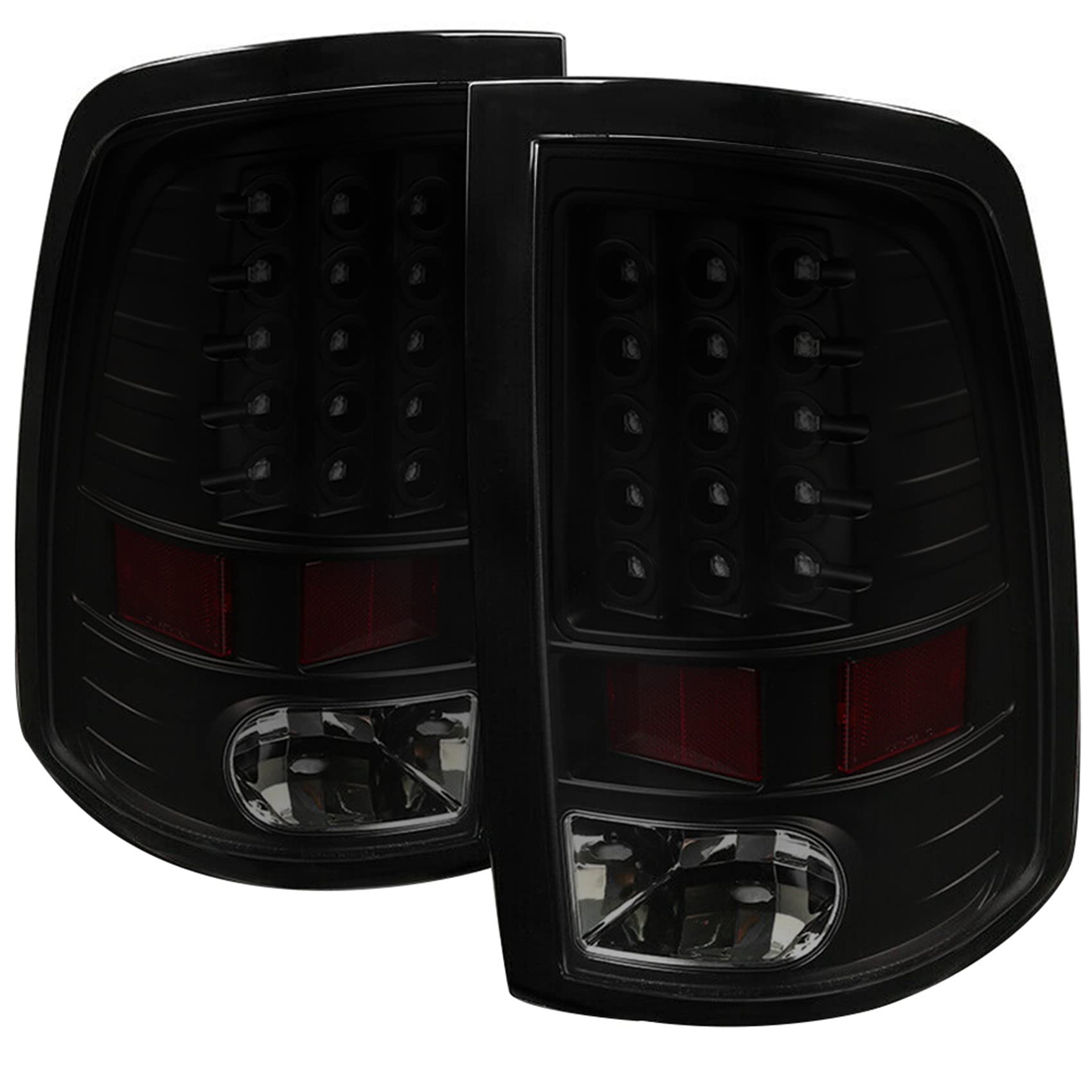 labwork Black Tail Lights Assembly Brake Reverse Lamps Replacement for ...