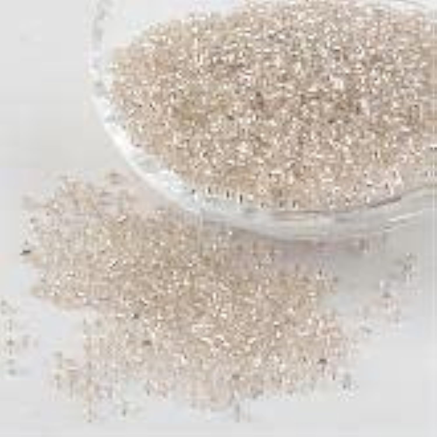 Handicraft Emporium Glass Seed Beads | Lined | 2mm | Silver | 50g ...