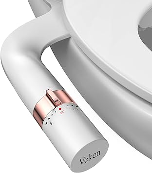 Veken Ultra-Slim Bidet, Dual Nozzle (Feminine/Posterior Wash) Fresh ...
