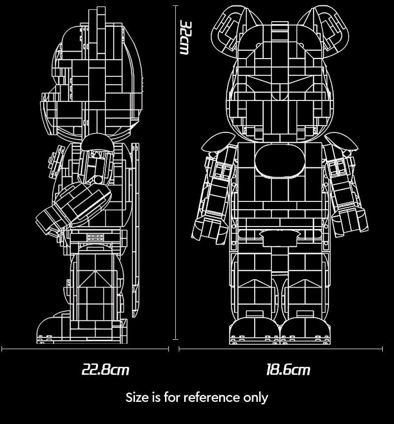 Mecha Bear – Kit de bloques de construcción, modelo de juguete mecánico ...