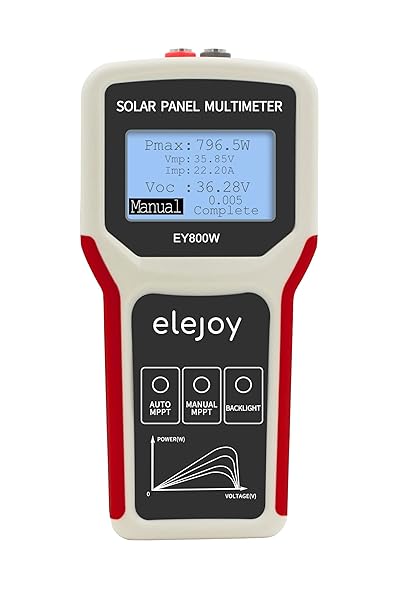 elejoy 800W Solar Panel Tester MPPT Photovoltaic Multimeter & Watt ...