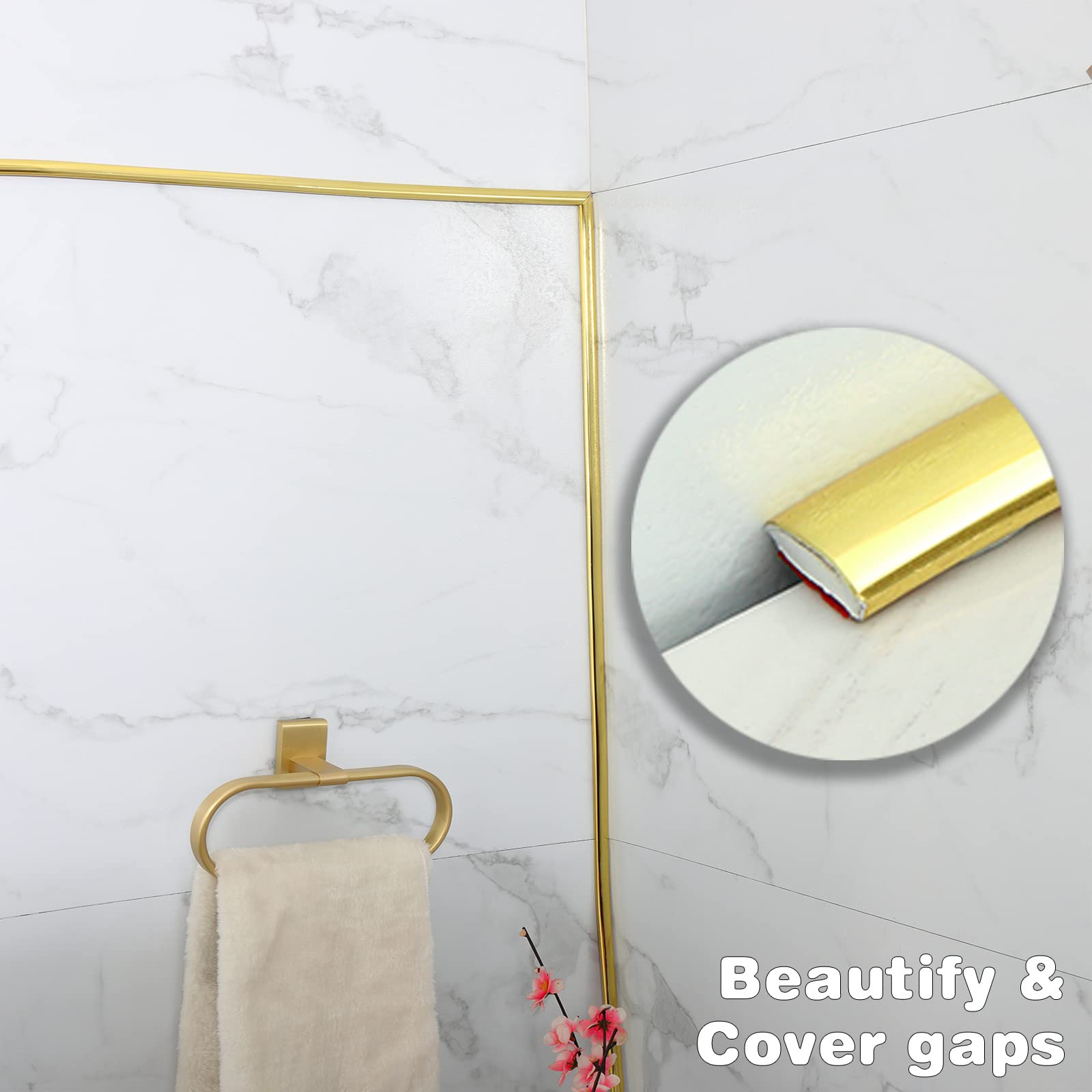 Snapklik.com : Flexible Molding Trim 9.8 Ft Caulk And Trim Strips For Floor