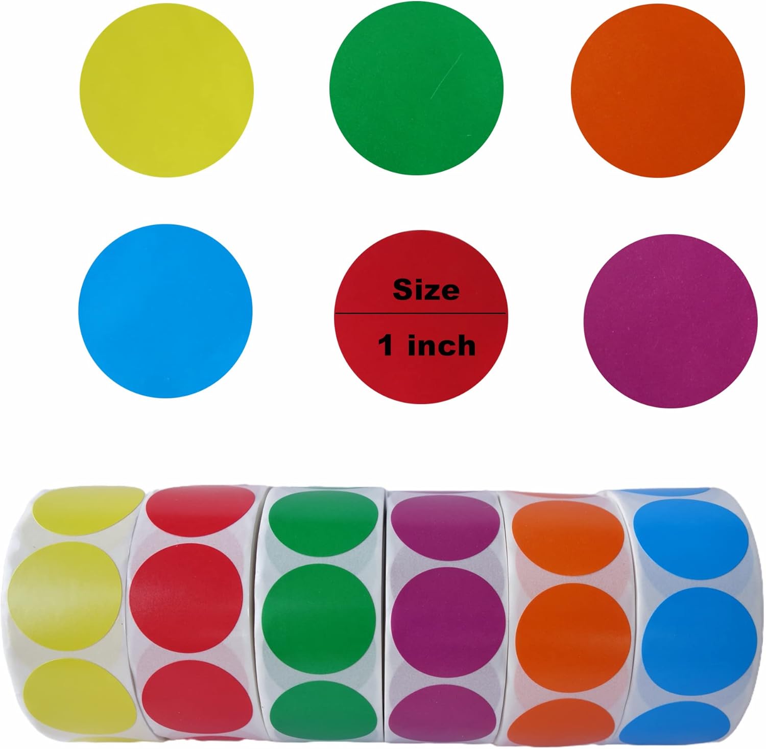 1000 Pieces 1 Inch Color Coding Labels Writable Australia | Ubuy