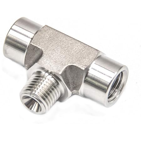 Amazon.com: HFS (R) 1/4" NPT Female Thread Pipe Fitting 4 Way Cross ...
