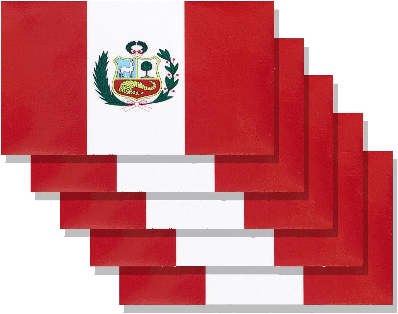 Amazon.com: vpisun Calcomanía de vinilo con la bandera de Perú ...