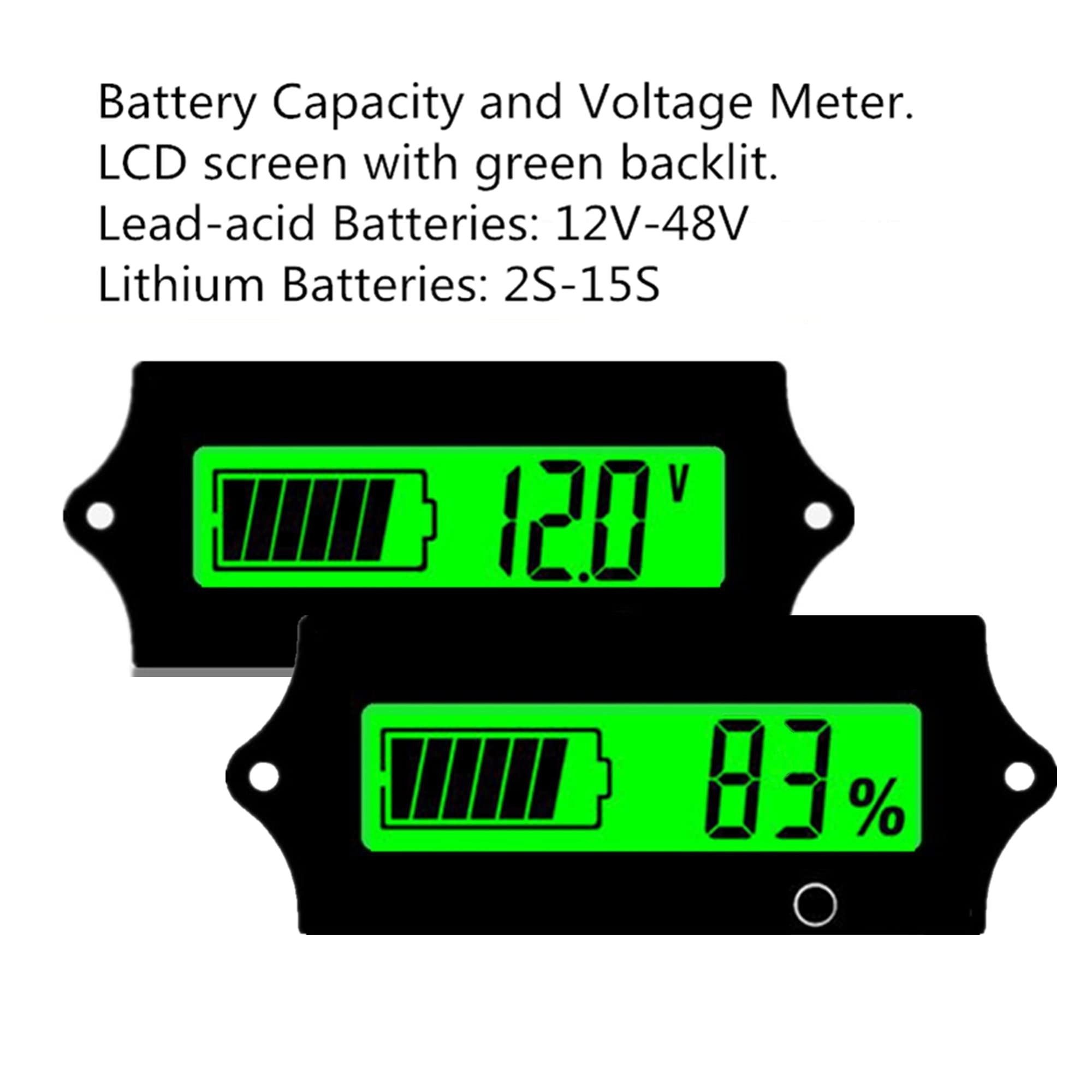 Snapklik.com : RV Battery Capacity Indicator 12/24/36/48V DC Battery ...