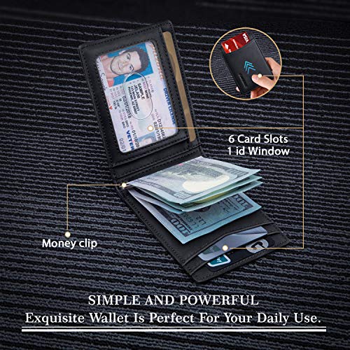 Snapklik.com : RUNBOX Genuine Leather Slim Wallet For Men RFID Blocking ...