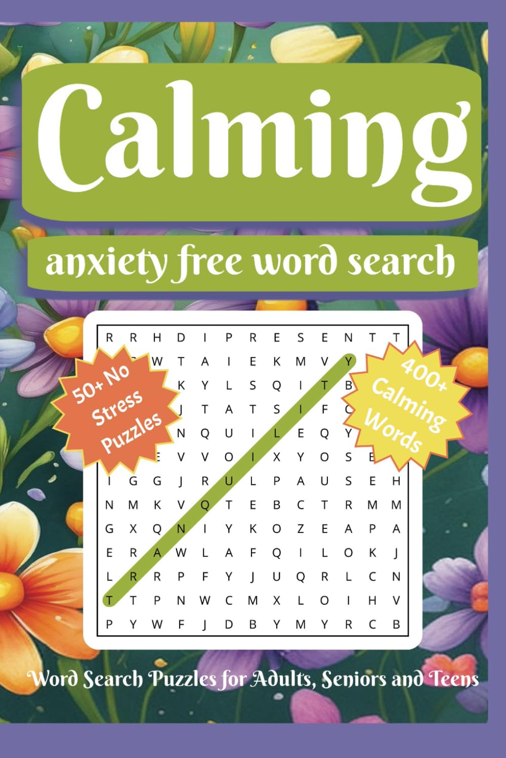Calming Anxiety Free Word Search: Word Search Puzzles for Adults ...