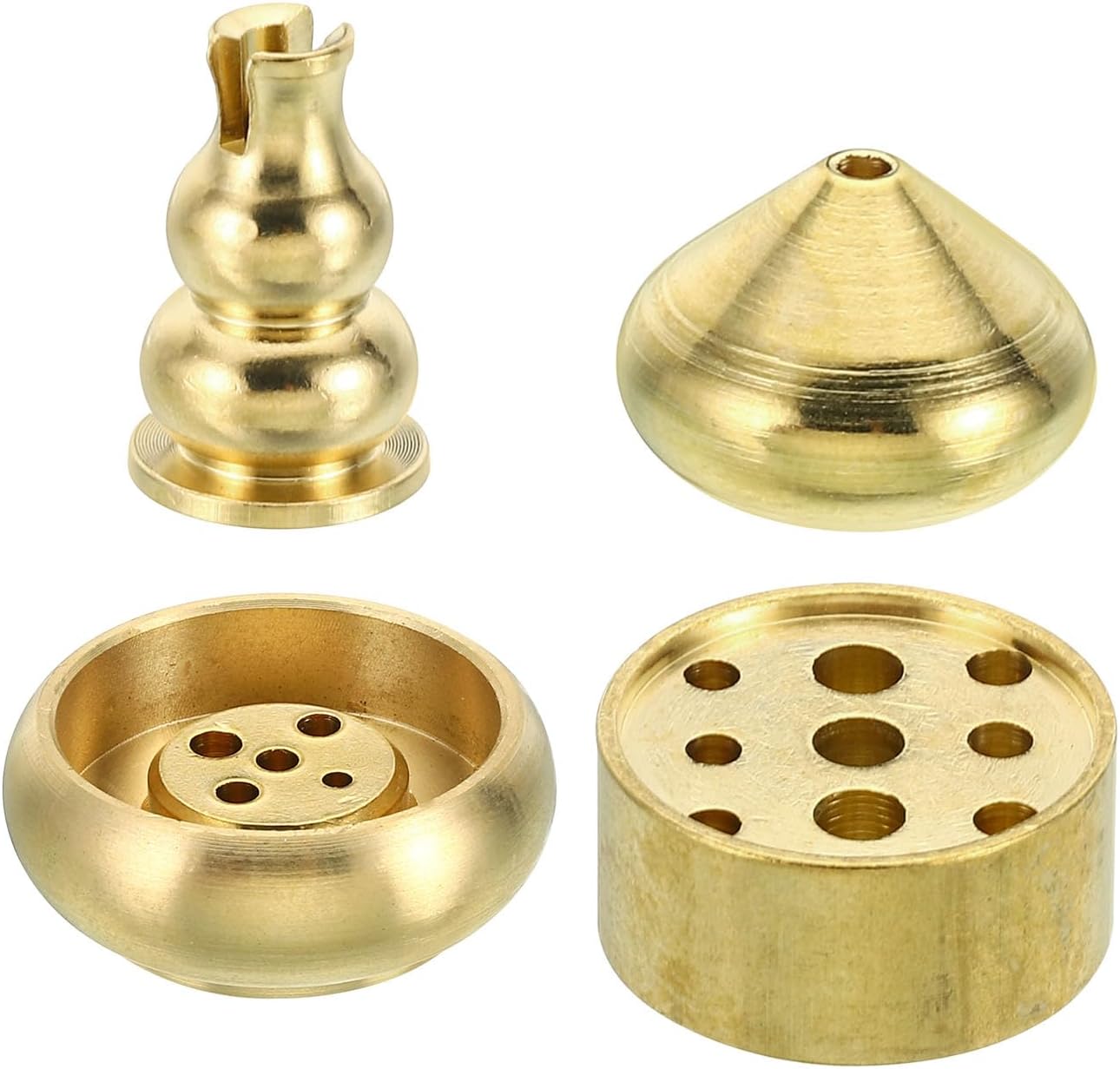 Amazon.com: PATIKIL Coil Incense Holder, 4 Pack Brass Incense Cone ...