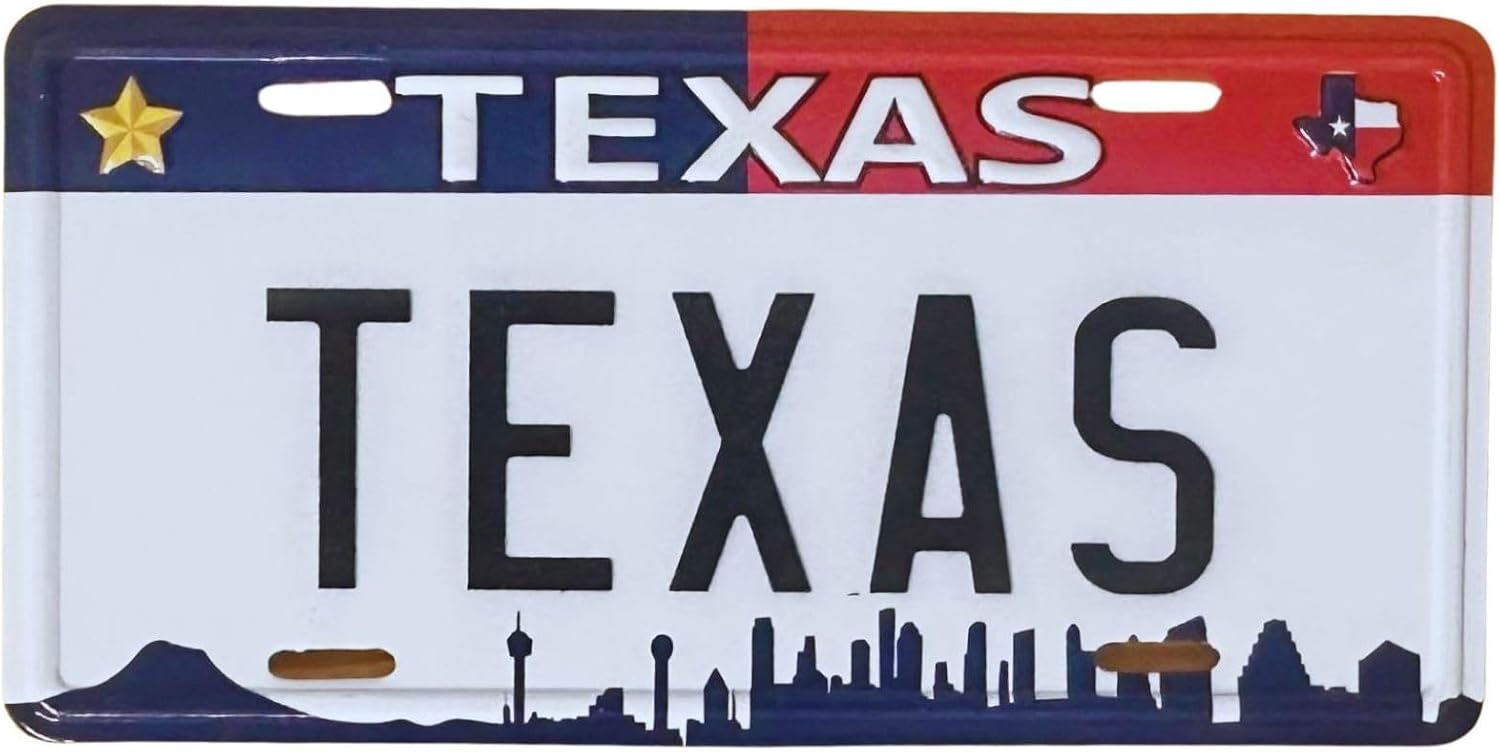 Amazon.com: Texas State License Plate Novelty Fridge Magnet : Home ...