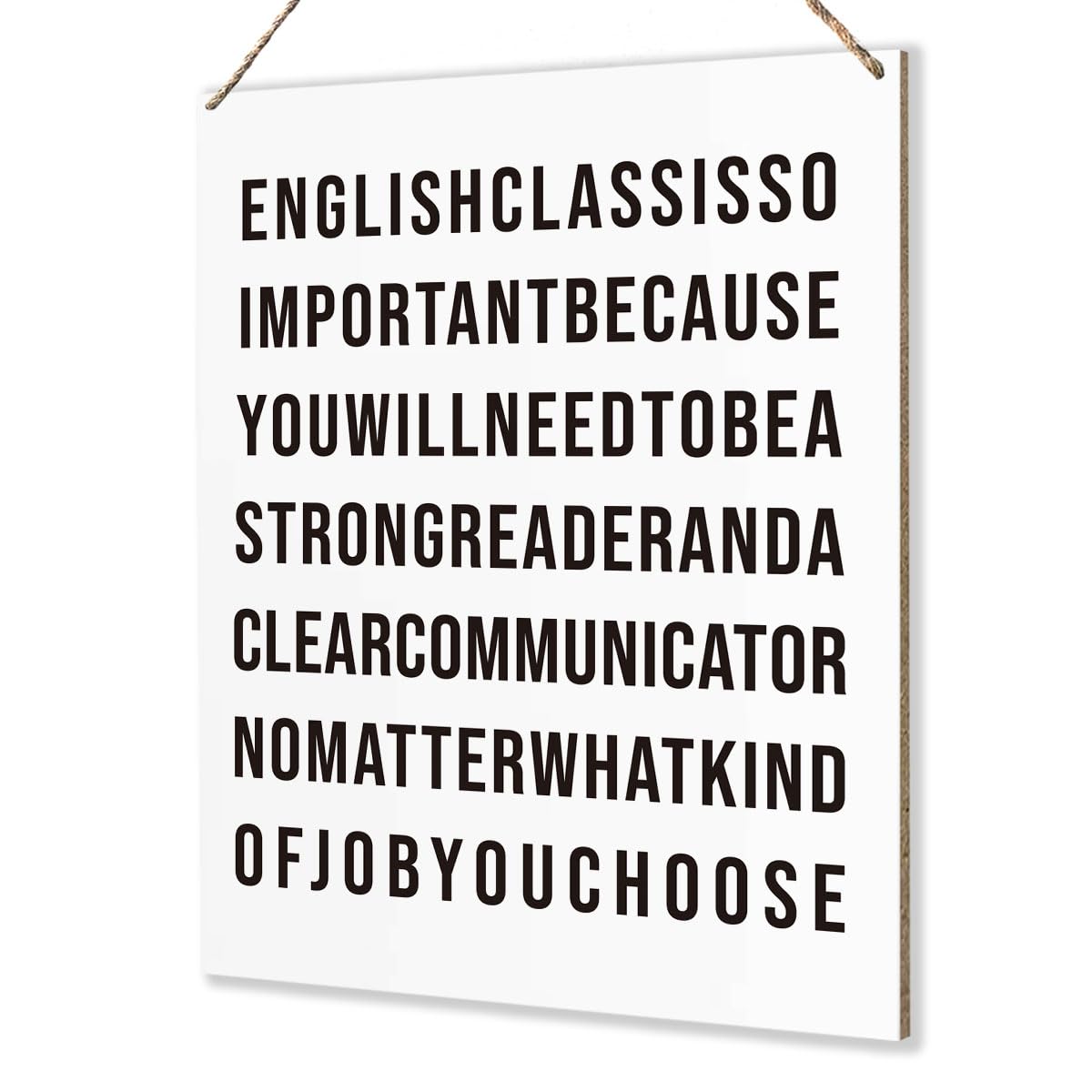 Amazon.com: English Teacher Classroom Decor Funny Grammar Decor English ...