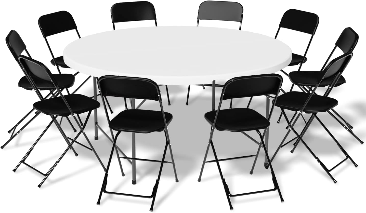 Amazon.com: MoNiBloom Portable Table Chair Set, 4.5Ft Heavy Duty Fold ...