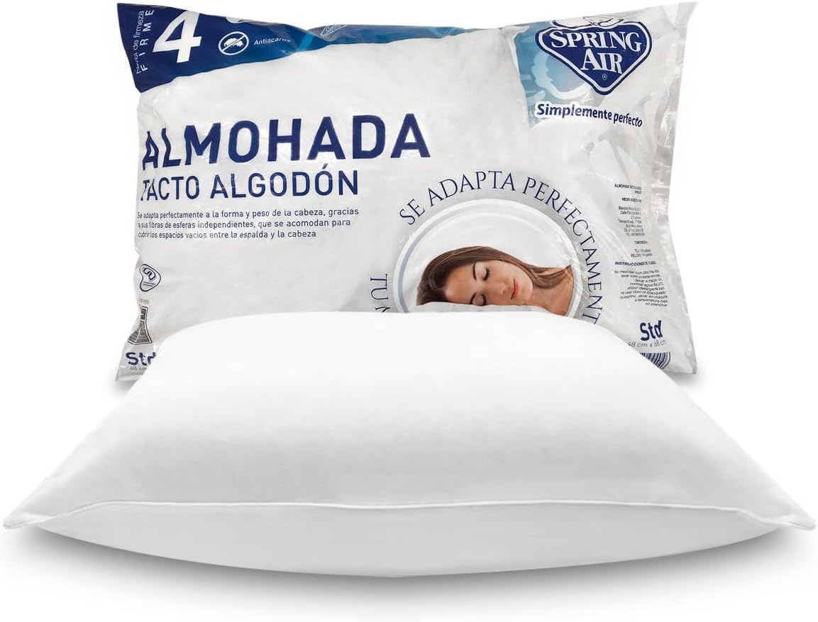 COLCHONES DORMILON - Almohada Spring Air Tacto Algodón - Firmeza 4 ...