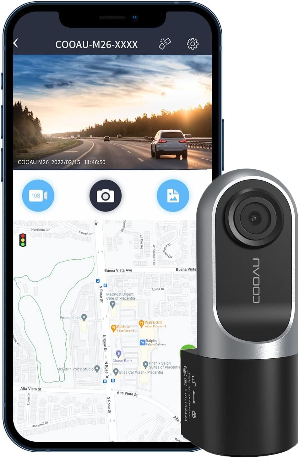 Amazon.com: COOAU 1080P FHD Dash Cam, Smart Dash Camera for Cars, Mini ...