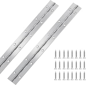 Amazon.com: 2Pcs Piano Hinge, 12 Inch Stainless Steel Hinges with Holes ...