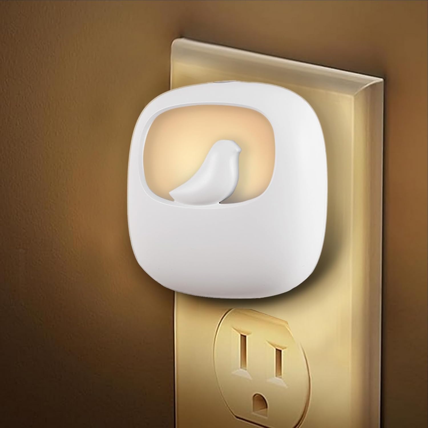 VAVOFO Plug in Night Light with Dusk to Dawn Sensor, 4 Pack Bird Shape ...