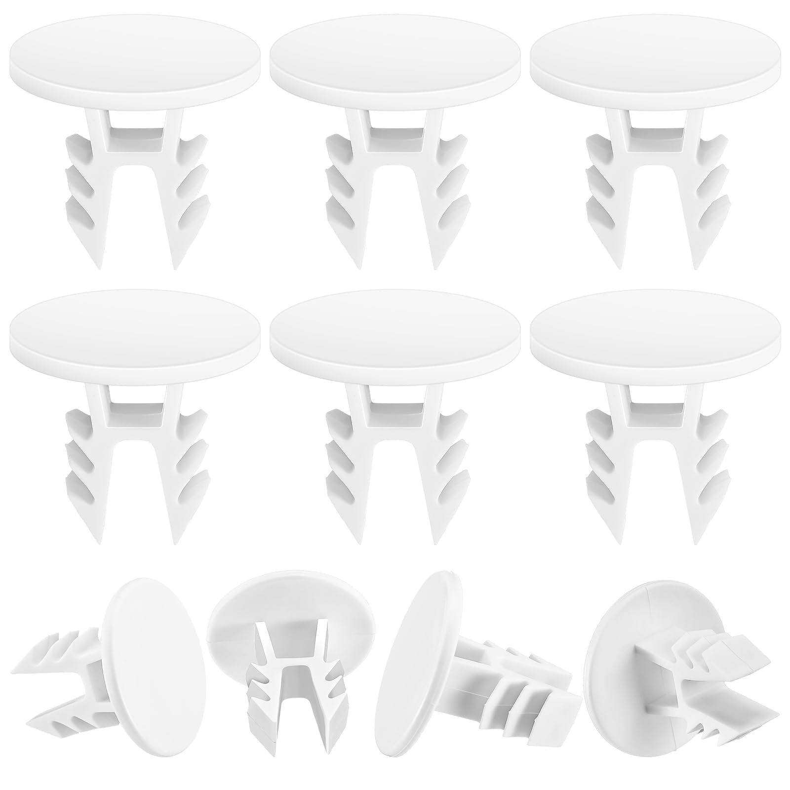 Amazon.com: DoubleFill 20 Pieces Closet Rod End Caps Plastic Closet ...