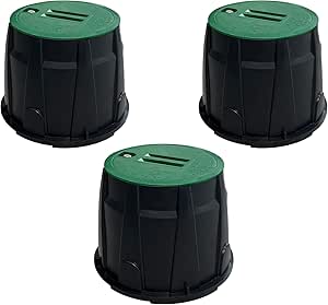 Amazon.com : Natotela 3 Pcs 10 in Sprinkler Valve Boxes, Durable PP ...
