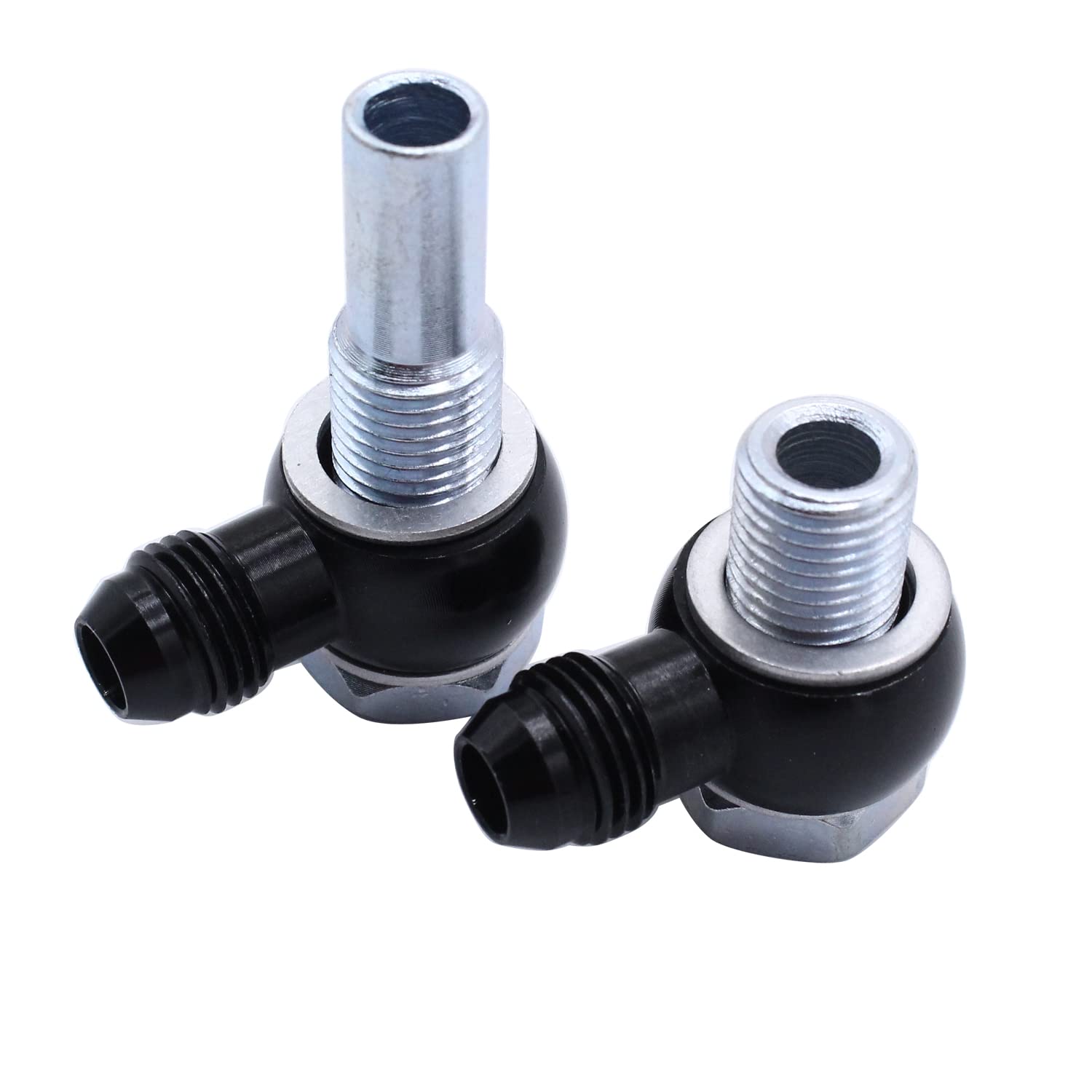 2PC 6AN X 1/4NPSM 90 Degree Banjo Fittings For 4L80E GM