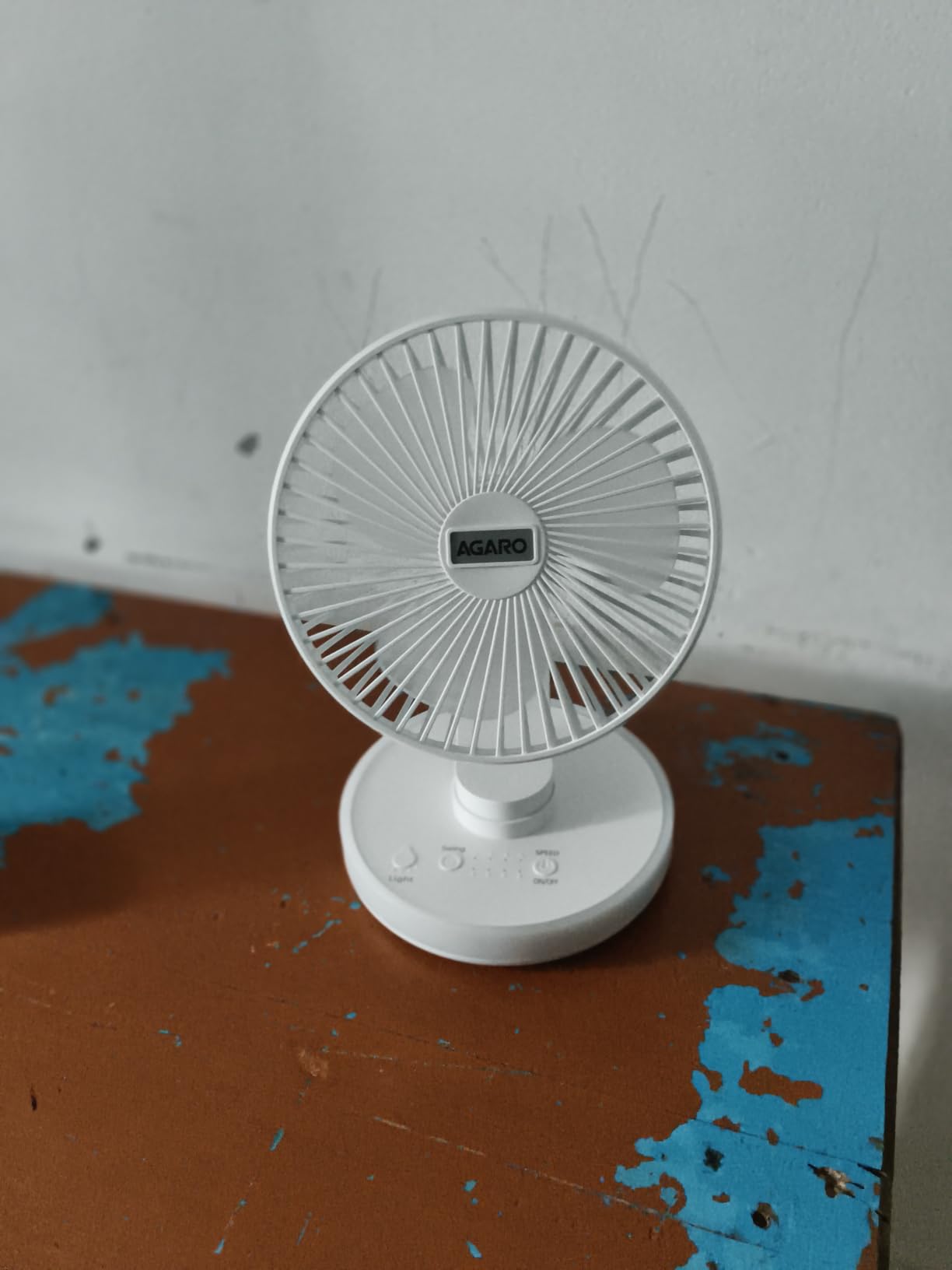 Buy AGARO Alpha Desktop Fan with Light, 6 Inches, 4 Speeds, Oscillating ...