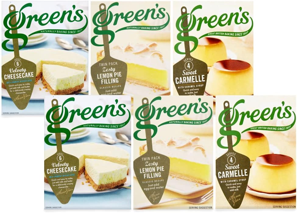 Greens Baking Bundle | Pack of 6 | Velvety Cheesecake Mix 259g x 2 ...