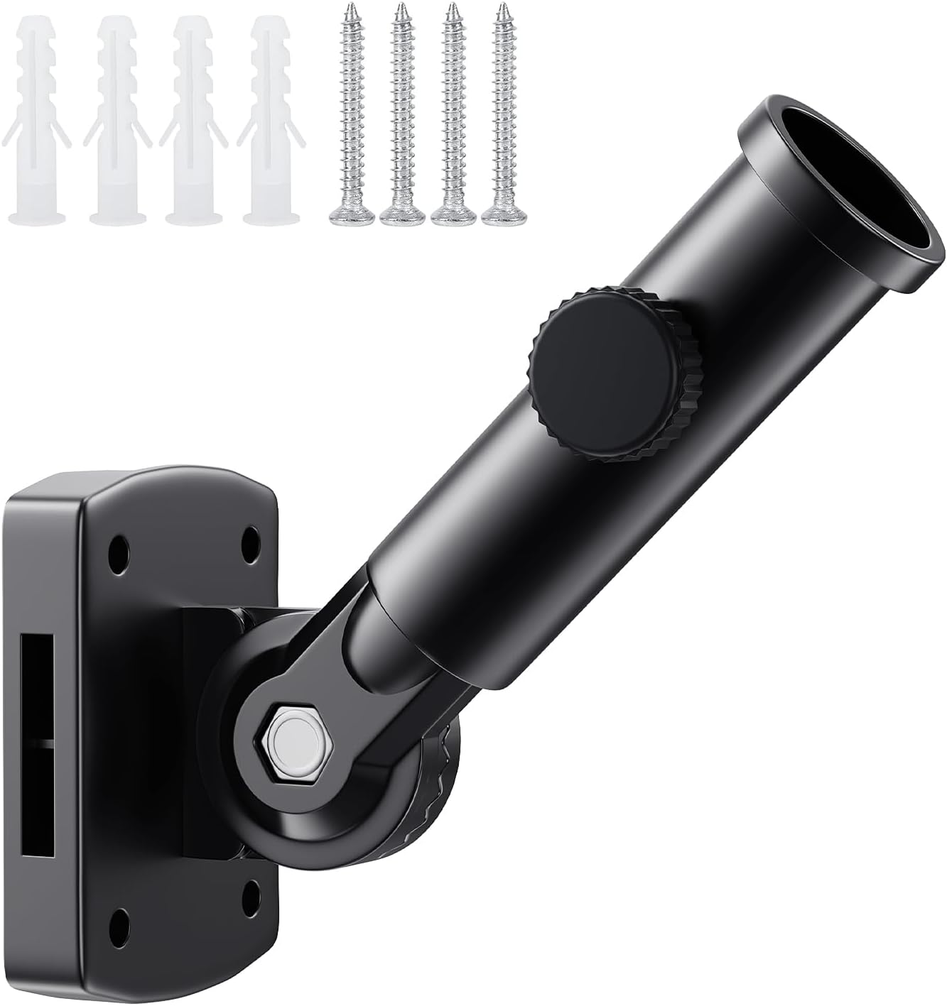 Amazon.com : MOCOST Adjustable Flag Pole Holder Heavy Duty Wall Mount ...