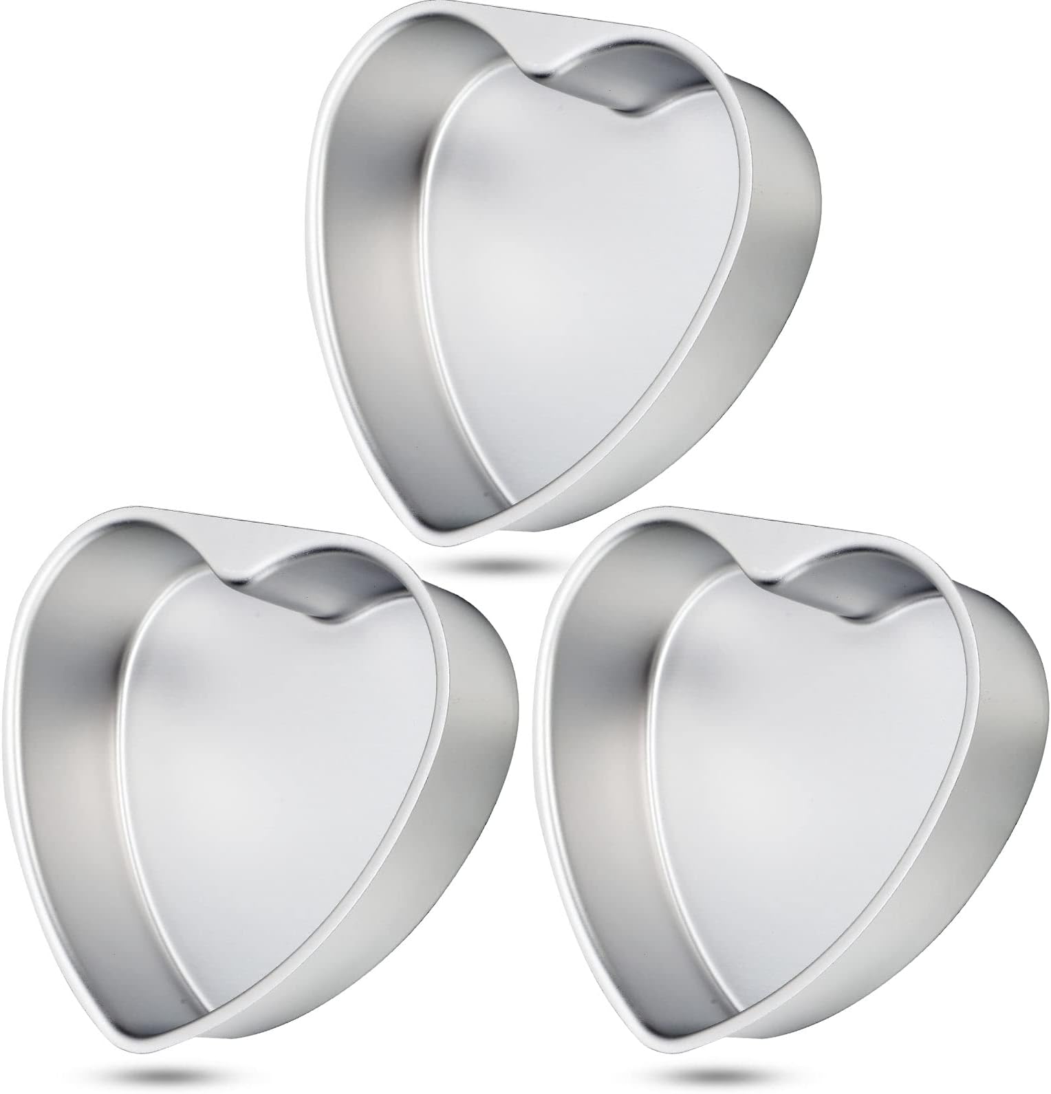 Amazon.com: 6″×3″ & 8″×3″heart cake pan, Baking Pan,Anodized Heart Cake ...