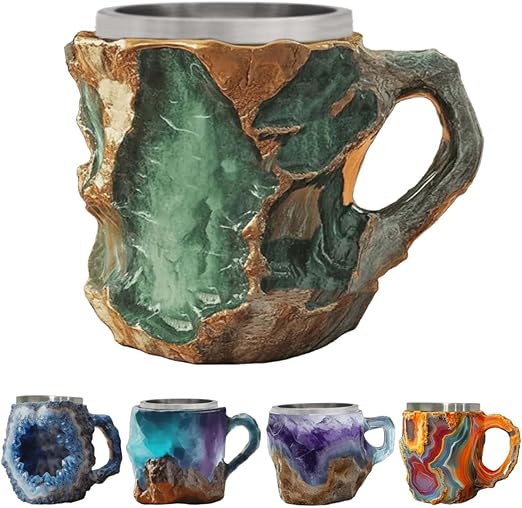 Amazon.com | CYANLUX Mineral Crystal Coffee Mug, Crystal Coffee Mug ...