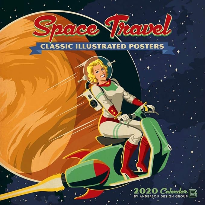 Amazon.com: Calendars Space Travel Wall Calendar FSC Certified Paper ...