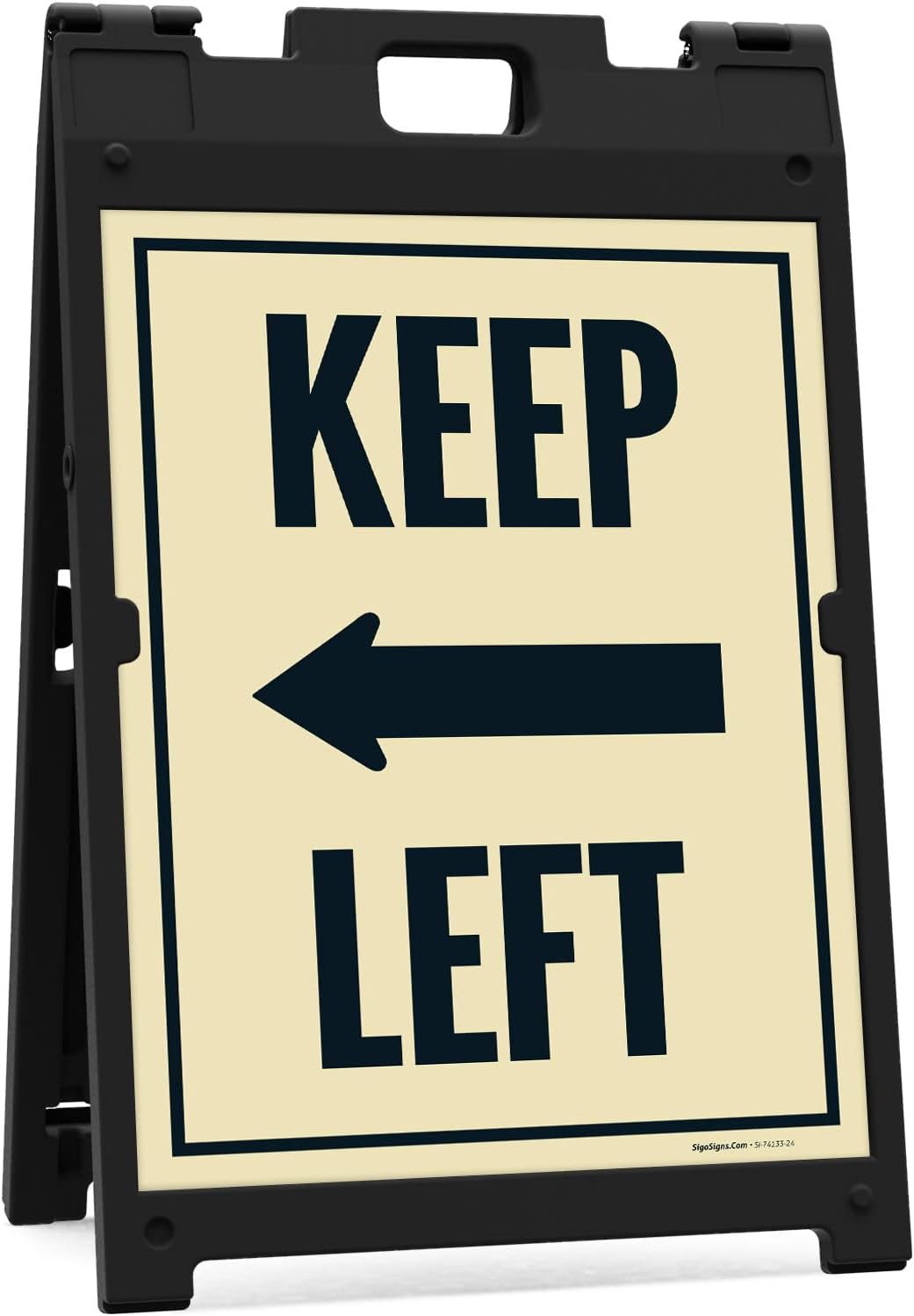 Amazon.com: Keep Left Sidewalk Sign Kit, 18x24 Inches, With A Frame ...