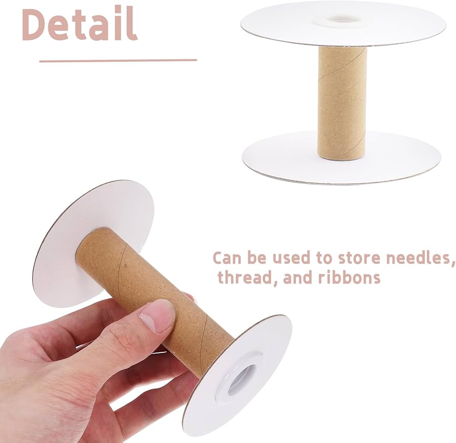 Empty Paper Spools PandaHall Empty Thread Spools, 20 Pieces, Removable