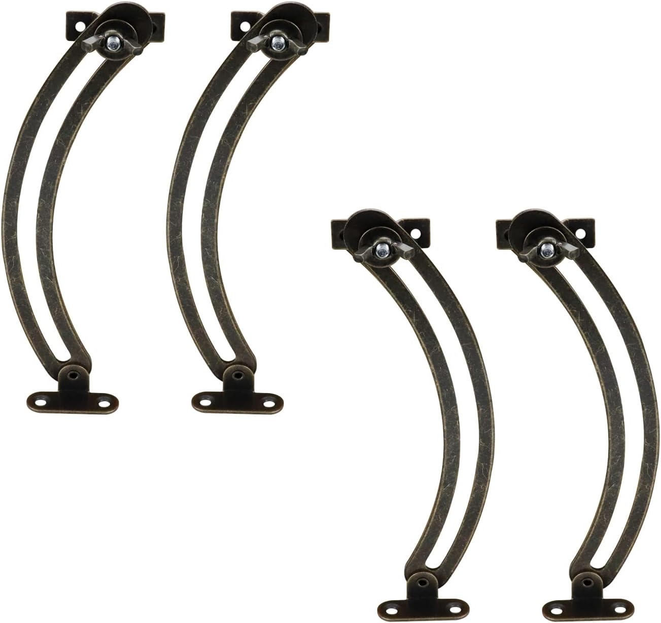 UTALIND 2 Pairs Bronze Lid Support Hinges, Cabinet Support Hinges ...