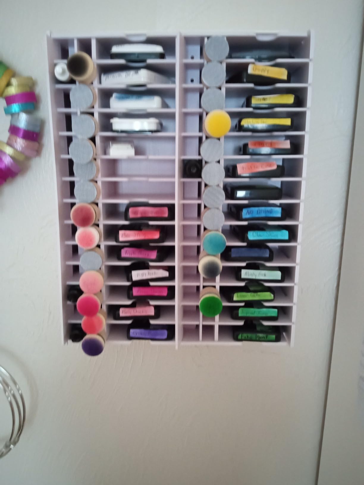 Amazon.com: Krafetto Ink Pad Combo Storage Rack, 28 Grids for Stamp Pad ...