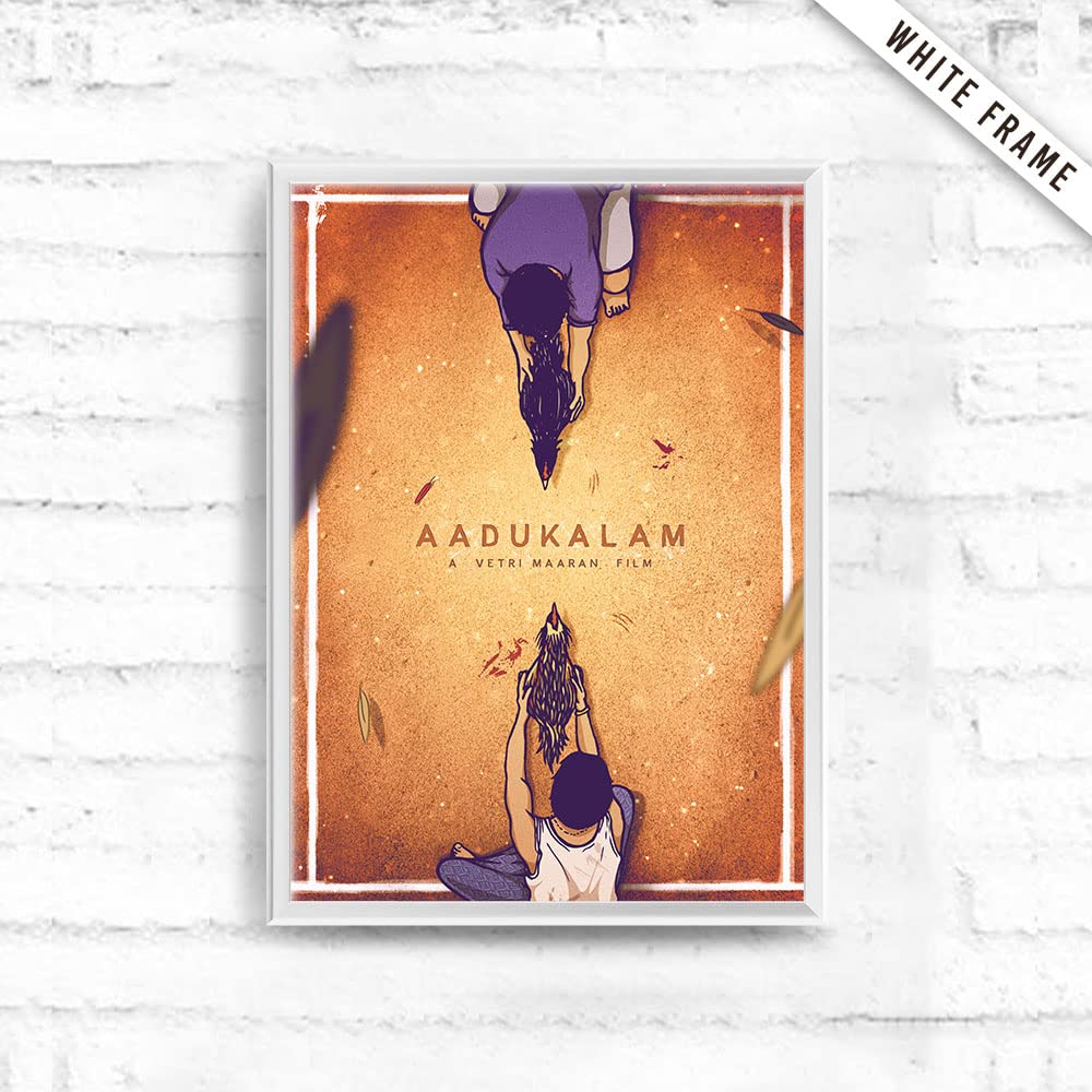 Fully Filmy Aadukalam Tribute Poster White Frame : Amazon.in: Home ...