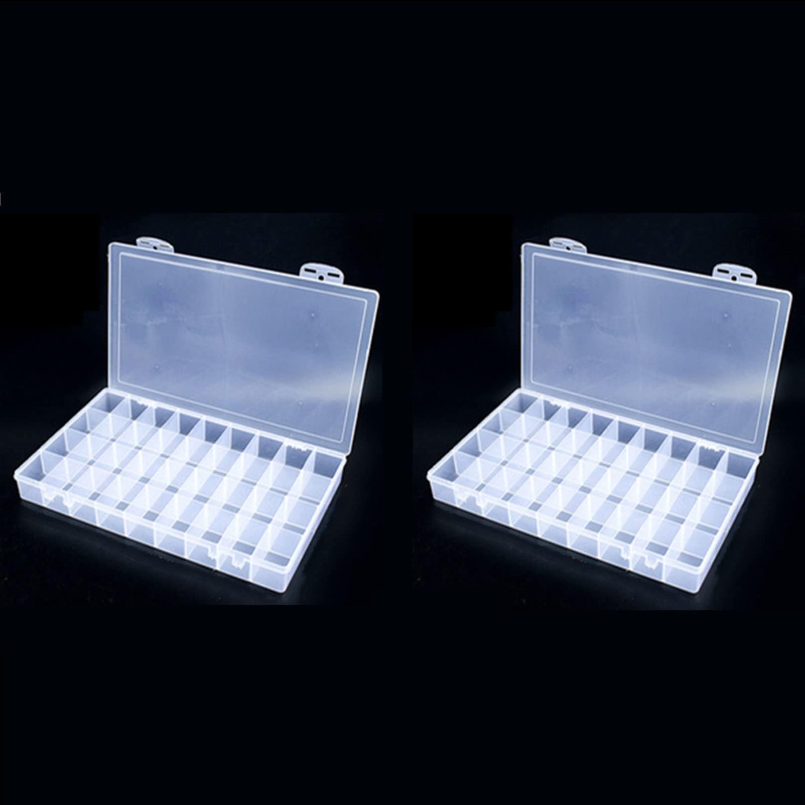 OriGlam 24 Compartments Electronic Components Storage Box Case ...