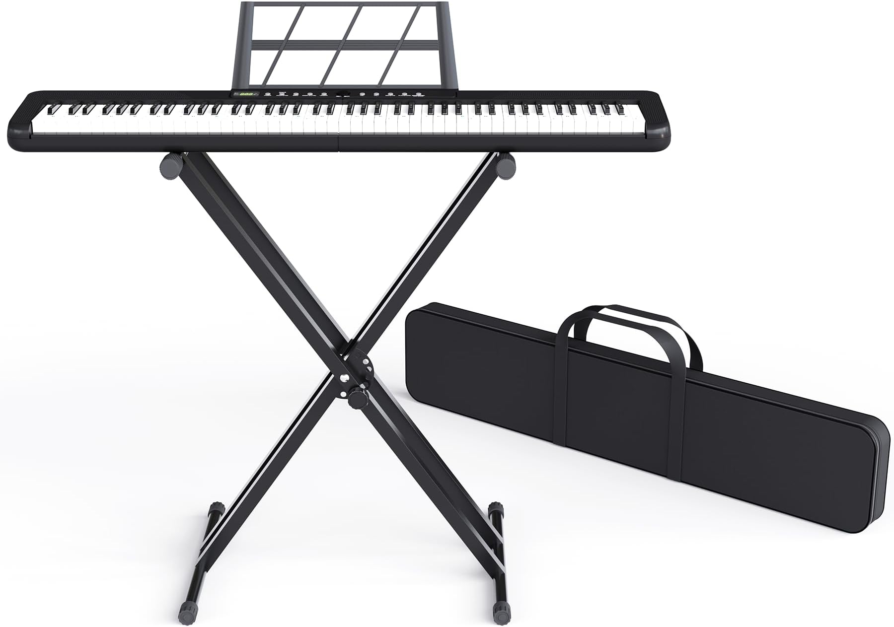 Amazon.com: 88 Key Digital Piano Keyboard with Semi Weighted Keys ...