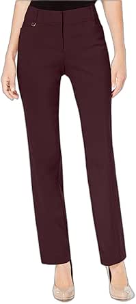 JM Collection Straight Leg Pants Port 12S at Amazon Women’s Clothing store