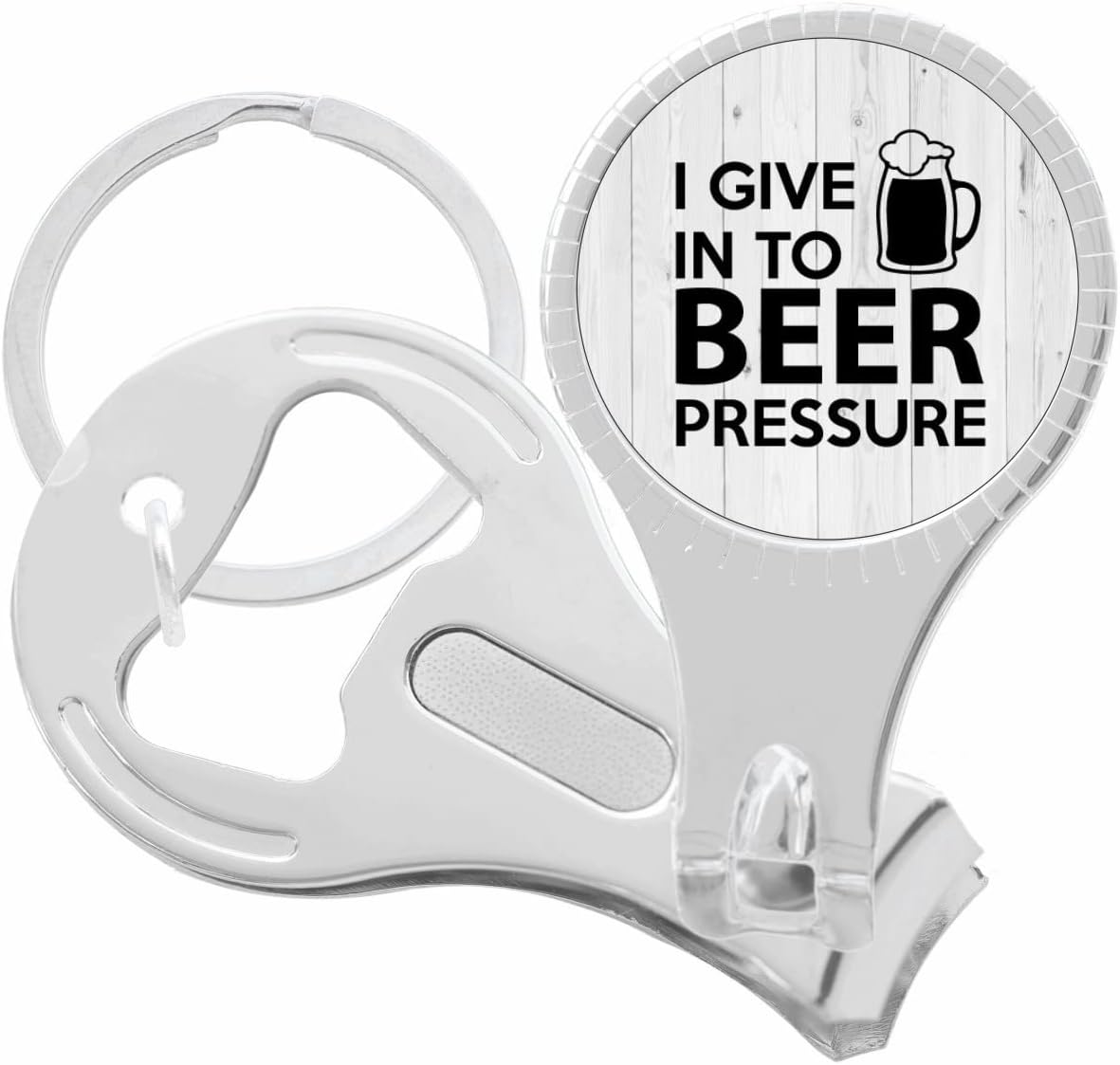 Amazon.com: I Give in to Beer Pressure Nail Clippers Plus Bottle Opener ...