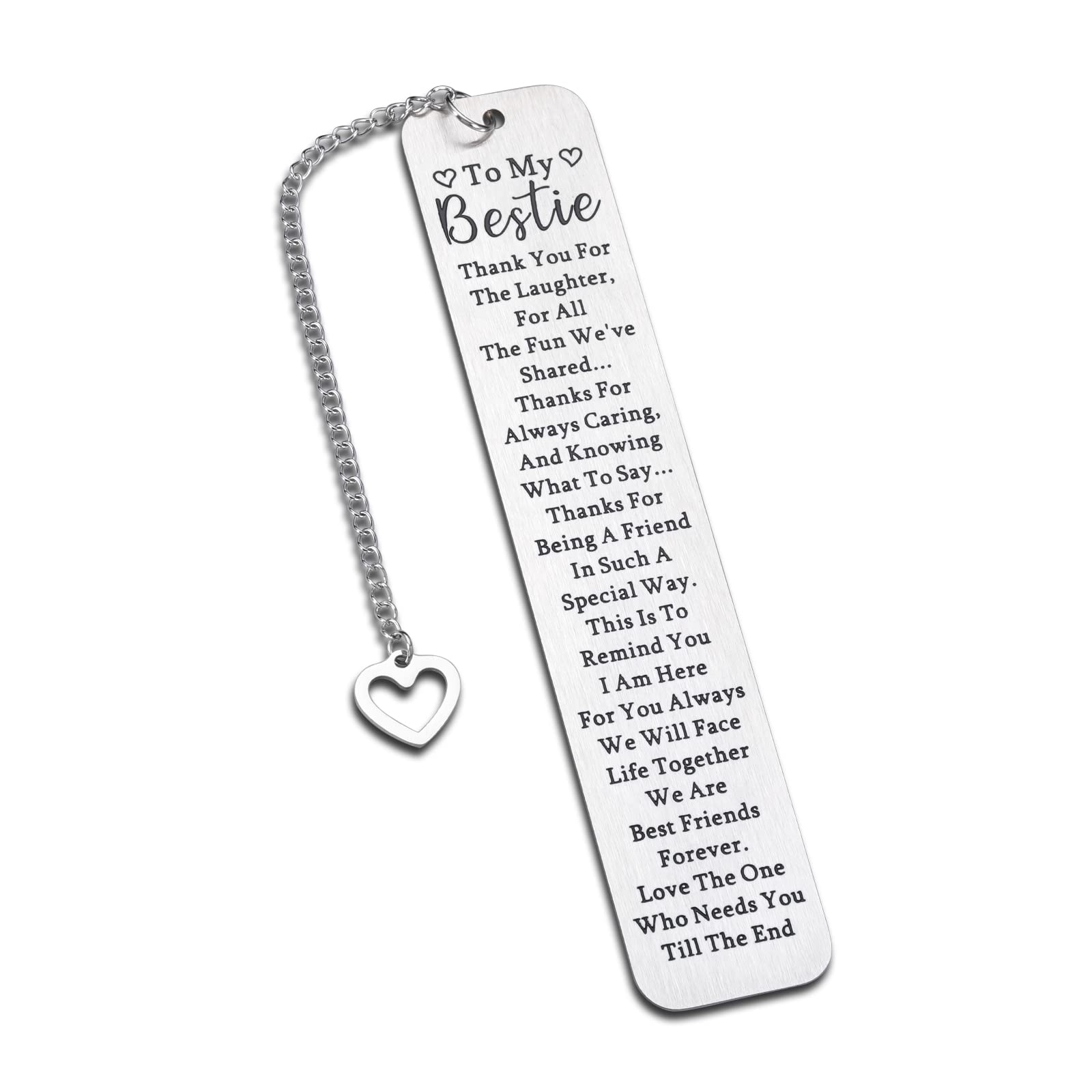 Amazon.com : VANLOVEMAC to My Bestie Gifts Bookmark Friend Gifts for ...